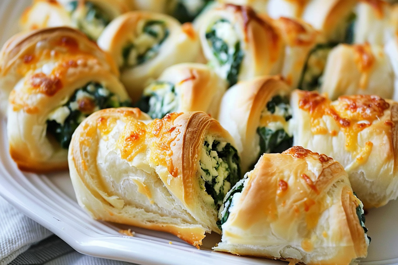 Cheesy Spinach Roll Ups Recipes Smile